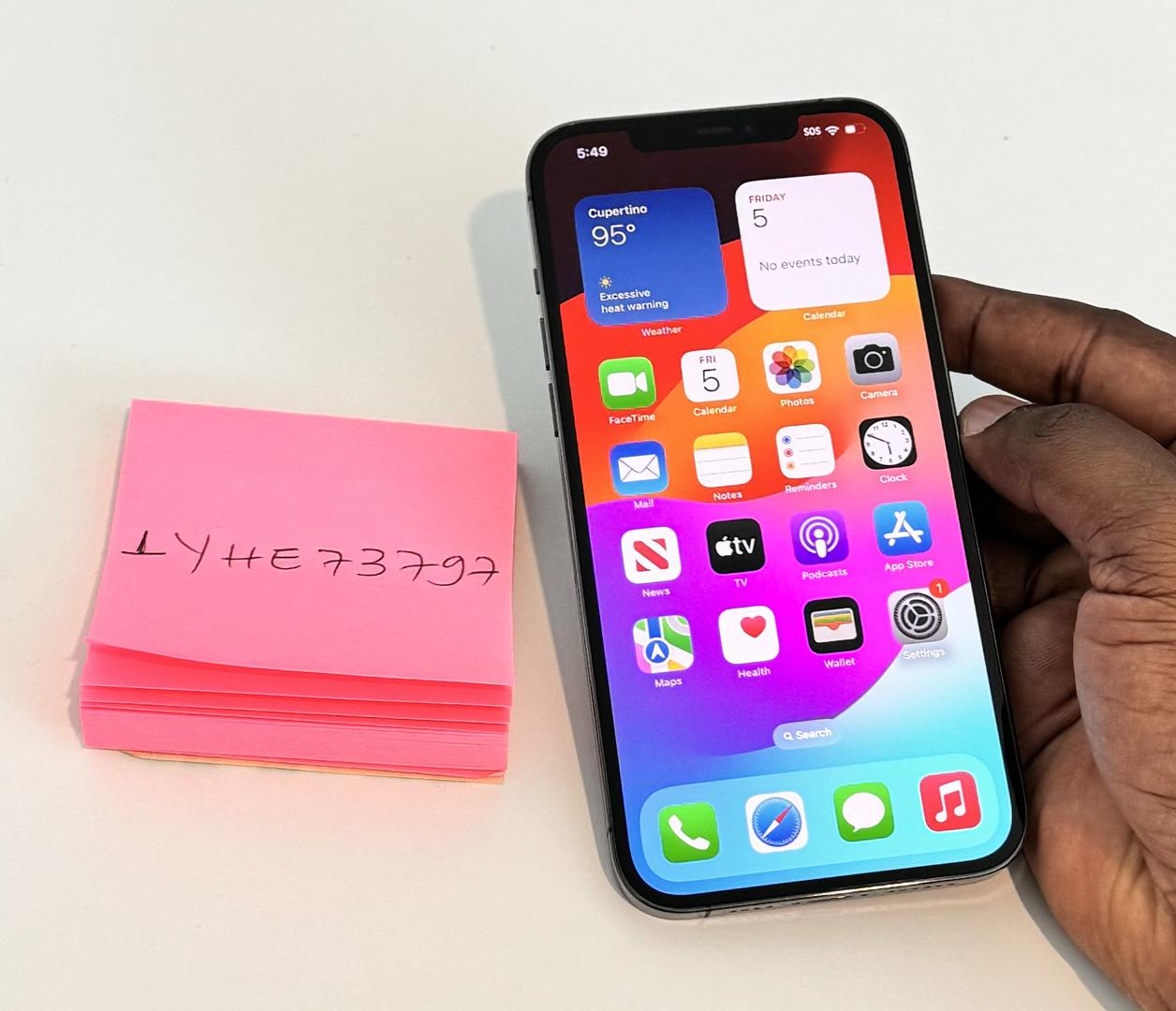 Apple iPhone 12 Pro Max - Unlocked, Graphite, 128GB, A2342 - LYHE73797 ...