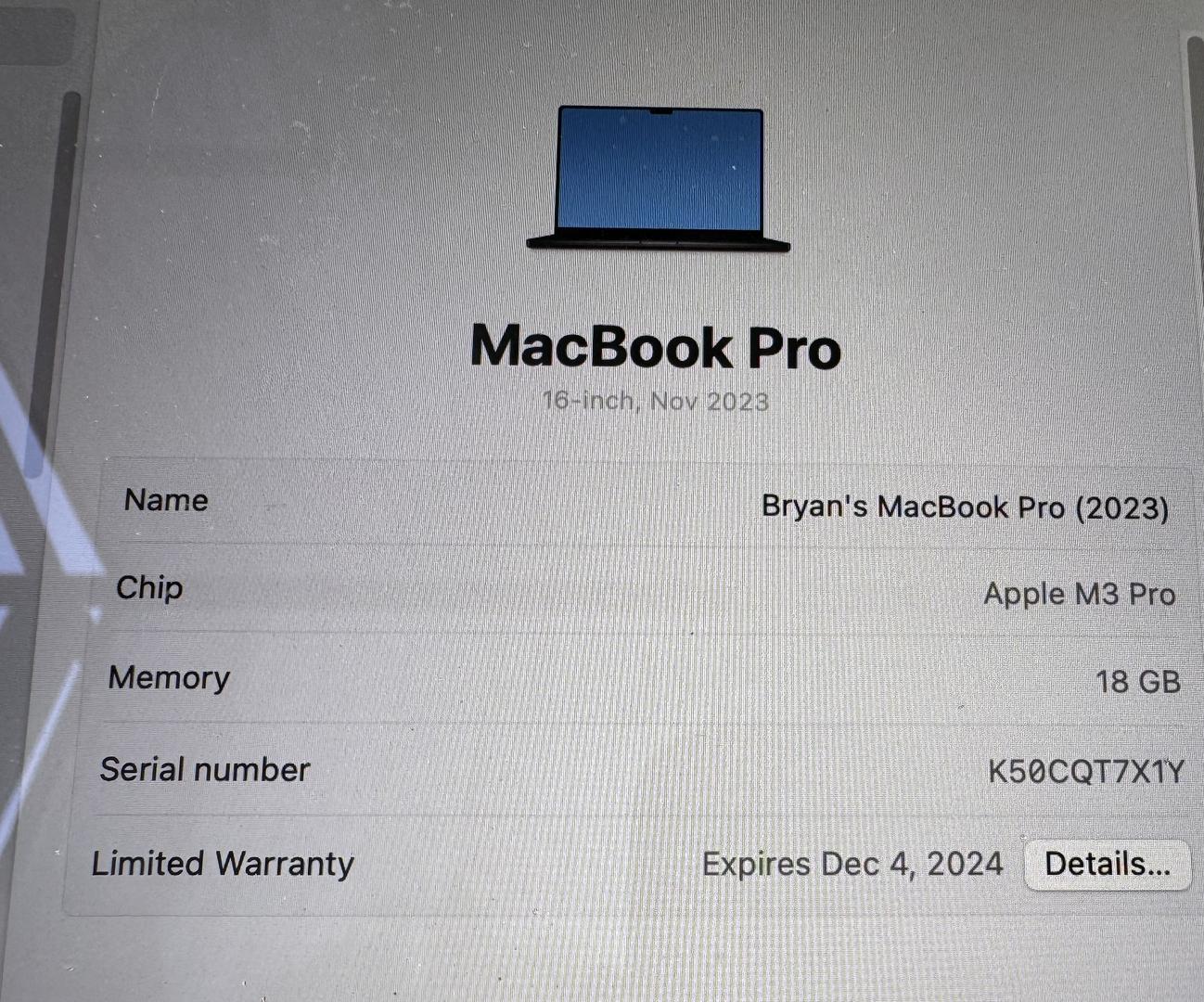 MacBook Pro Late 2023 (M3) - 16" - Apple M3 Pro 12-core, Black, 512GB ...