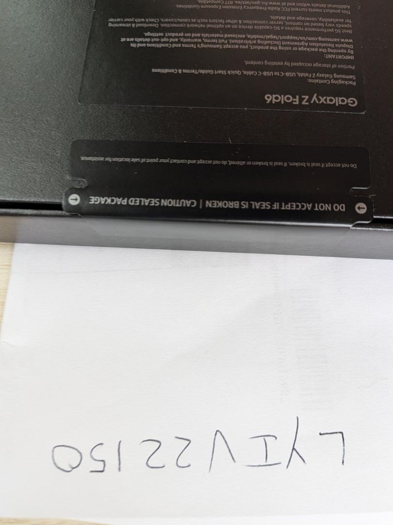 Samsung Galaxy Z Fold6 - Unlocked, Black, 512GB, 12GB, SM-F956U1 ...