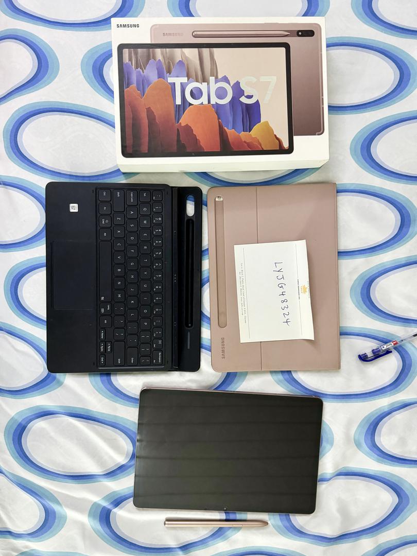 Samsung Galaxy Tab S7 - Wi-Fi, Mystic Bronze, 128GB, 6GB, SM-T870, Wi-Fi - LYJG48324 - Swappa