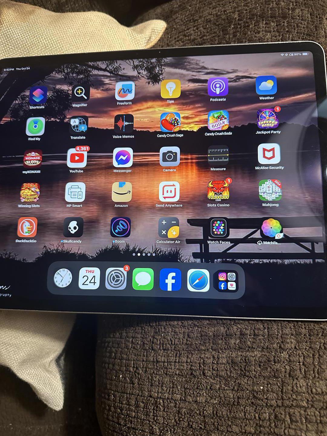 Apple iPad Air 13" (M2) 2024 - Wi-Fi, Gray, 128GB, A2898 - LYLM15681 ...