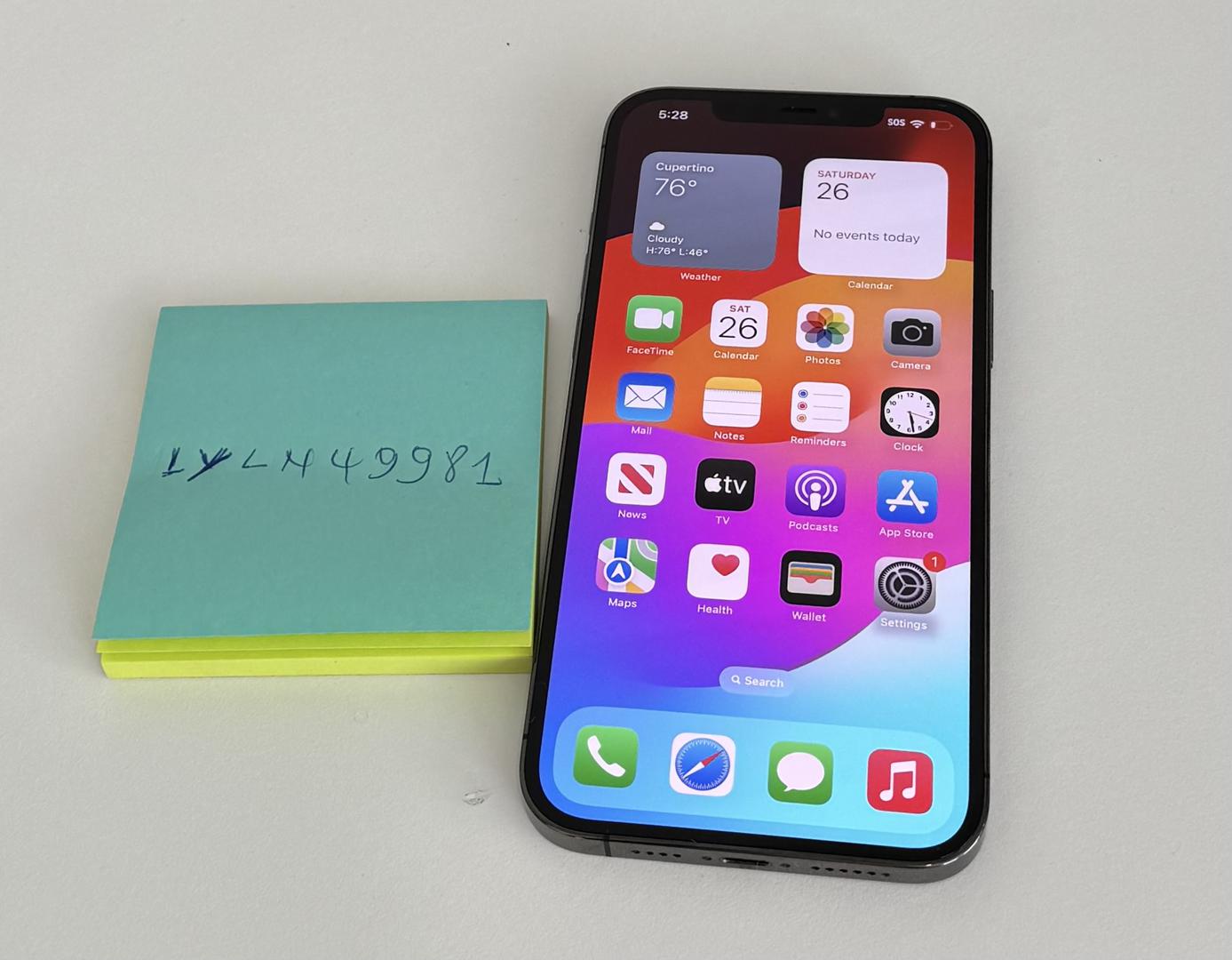 Apple iPhone 12 Pro Max - Unlocked, Graphite, 128GB, A2342 - LYLN49981 ...