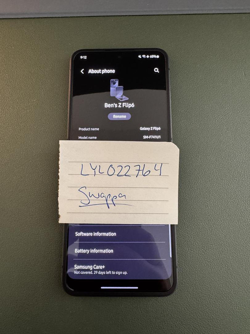 Samsung Galaxy Z Flip6 - Unlocked, 256GB, Black, 12GB, SM-F741U1 ...