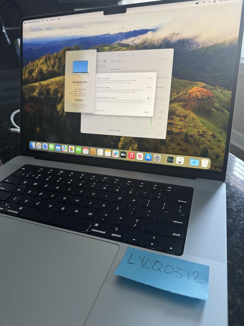 MacBook Pro 2021 - 16" - Apple M1 Max, Silver, 2TB, 64GB - LYLQ03102 ...