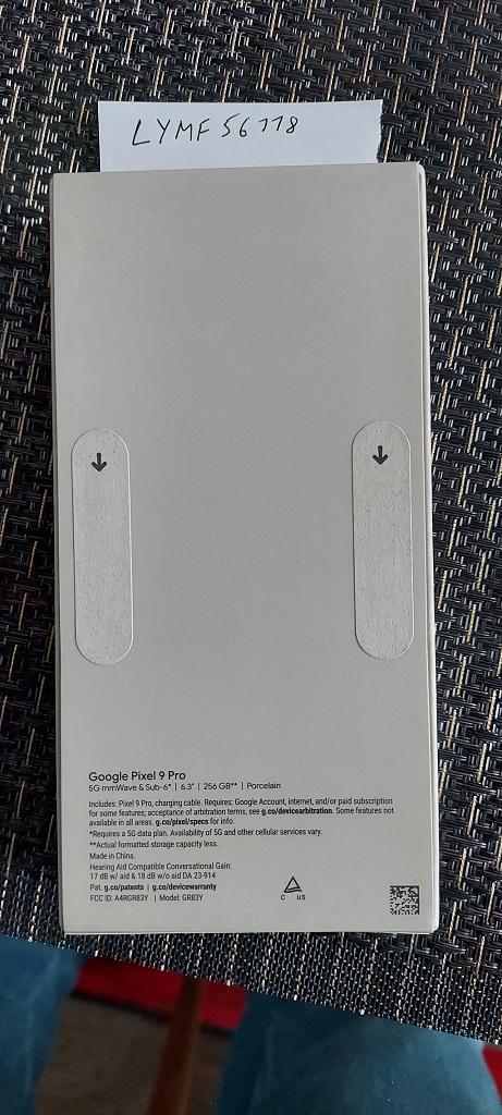 Google Pixel 9 Pro - Unlocked, Porcelain, 256GB, 16GB, GR83Y ...