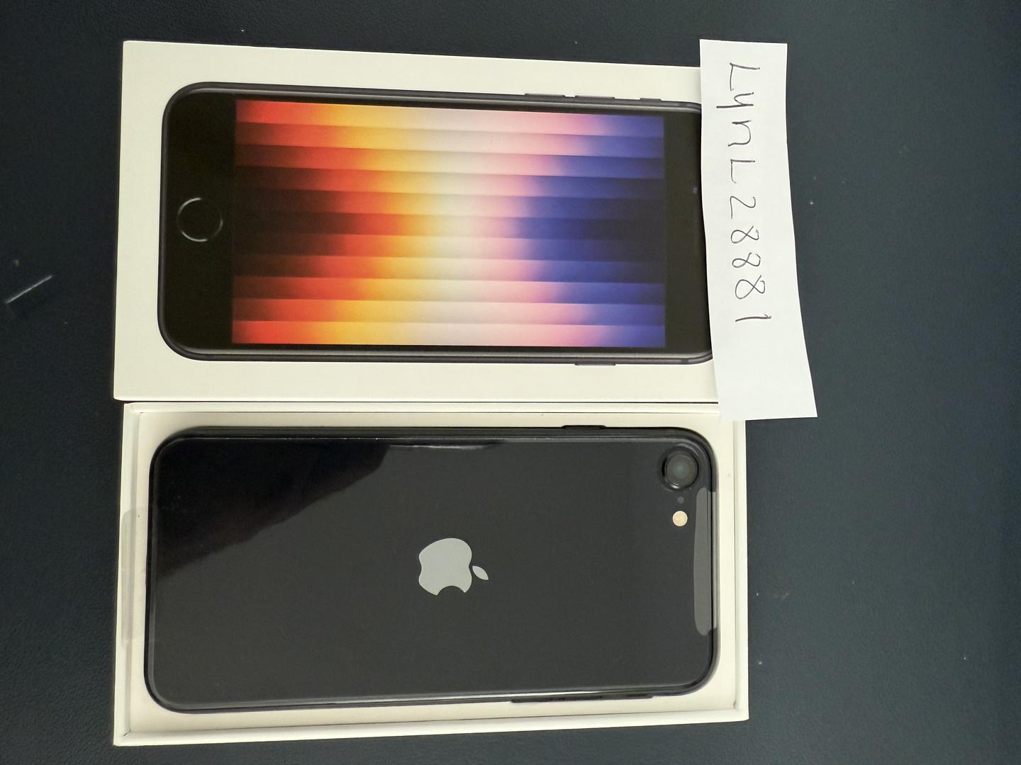 Apple iPhone SE 3rd Gen 2022 - Unlocked, Midnight, 64GB, A2595 - LYNL28881 - Swappa