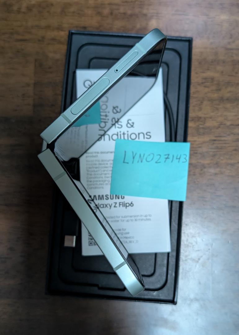 Samsung Galaxy Z Flip6 - Unlocked, Mint, 512GB, 12GB, SM-F741U1 ...