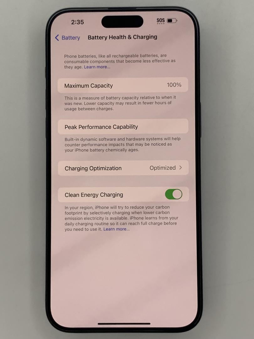 Apple iPhone 15 Pro Max - Spectrum, Blue, 256GB, A2849 - LYNQ62337 - Swappa