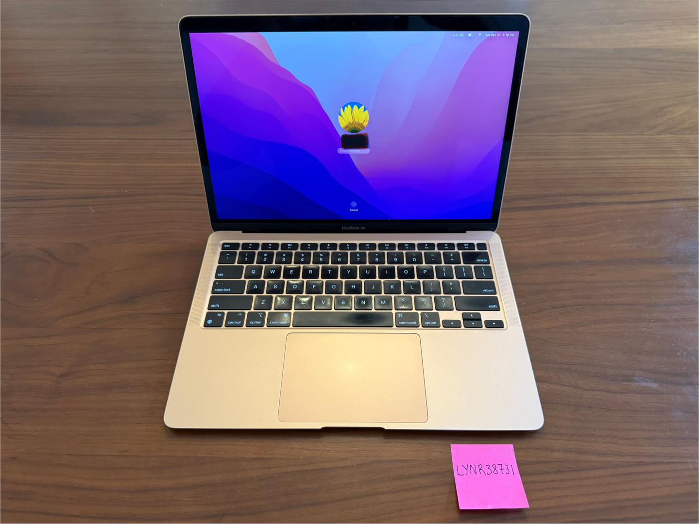 MacBook Air 2020 - 13" - 512GB, Gold, 8GB, Apple M1 - LYNR38731 - Swappa