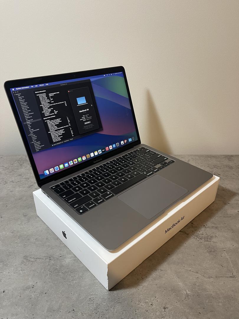 MacBook Air 2020 - 13" - Apple M1, Gray, 256GB, 8GB - LYNZ61555 - Swappa