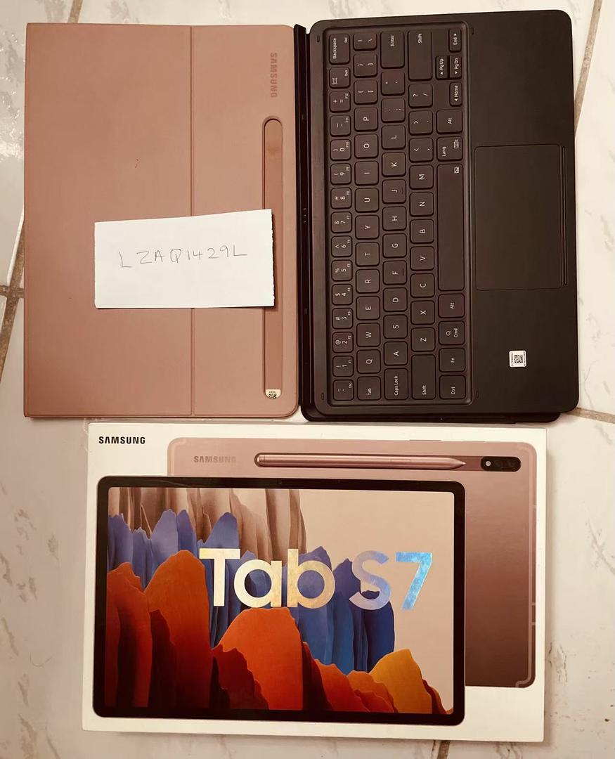 Samsung Galaxy Tab S7 - Wi-Fi, Mystic Bronze, 128GB, 6GB, SM-T870, Wi ...