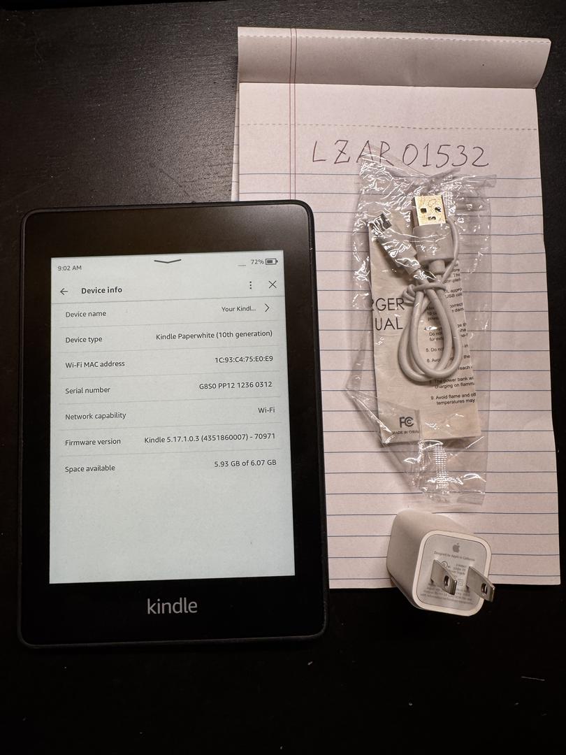 Amazon Kindle Paperwhite 10th Gen - Amazon, 8GB - LZAR01532 - Swappa