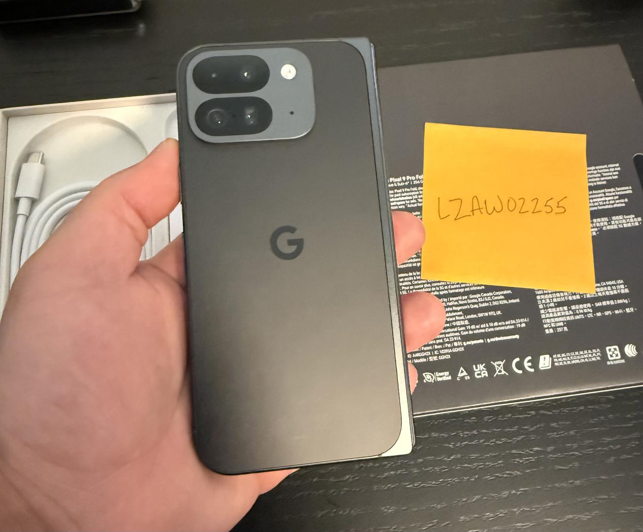 Google Pixel 9 Pro Fold - Unlocked, Obsidian, 256GB, GGH2X - LZAW02255 ...