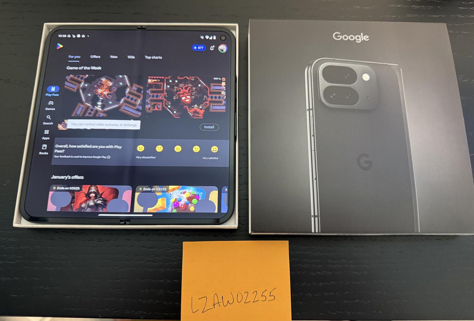 Google Pixel 9 Pro Fold - Unlocked, Obsidian, 256GB, GGH2X - LZAW02255 ...