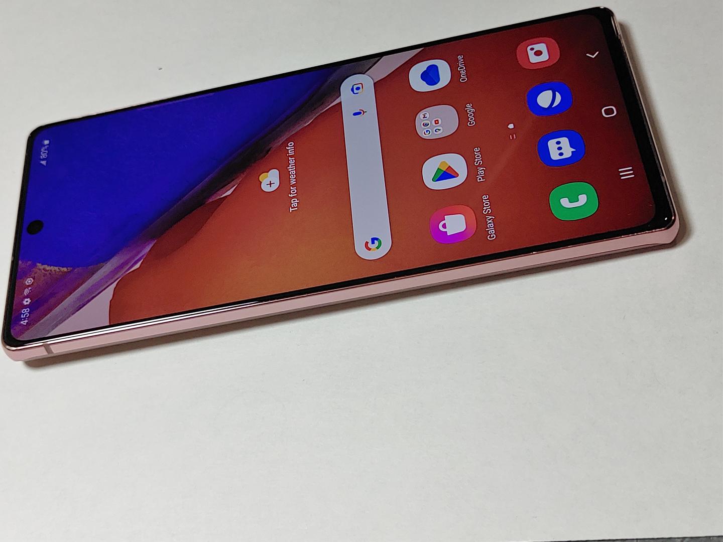 Samsung Galaxy Note 20 5G - Unlocked, Mystic Bronze, 128GB, 8GB, SM ...