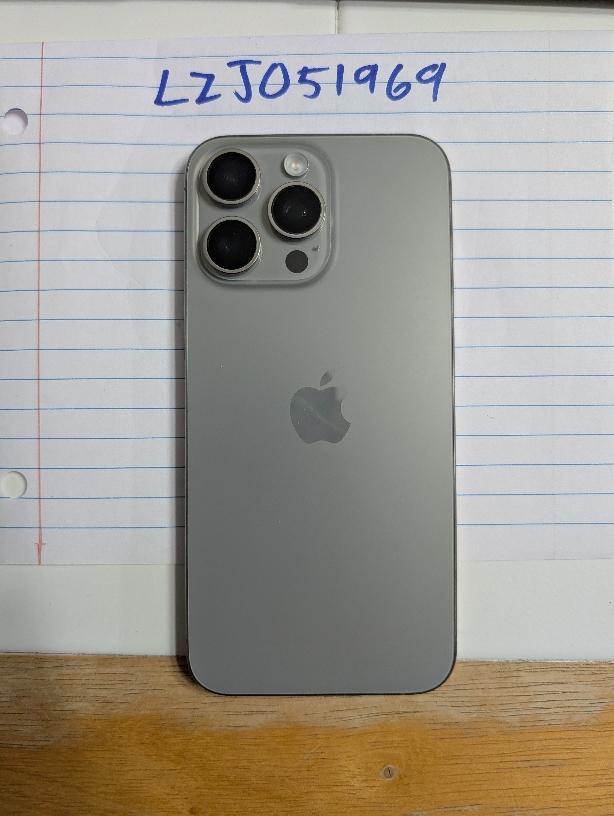 Apple iPhone 15 Pro Max - Verizon, Natural, 256GB, A2849 - LZJO51969 ...