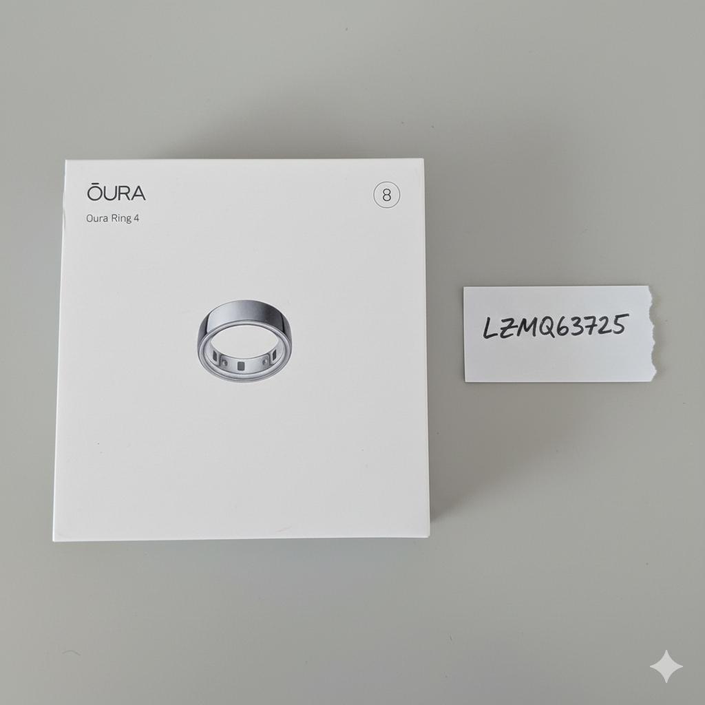 Oura Ring Gen 4 - Silver, Size 8 - LZMQ63725 - Swappa