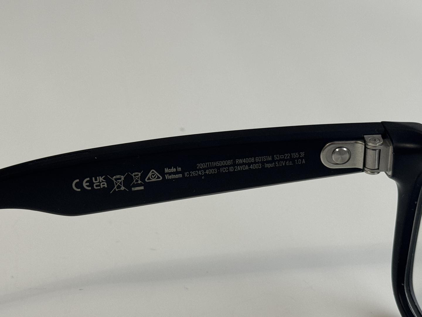 Meta Ray-Bans - Black - LZNY15128 - Swappa